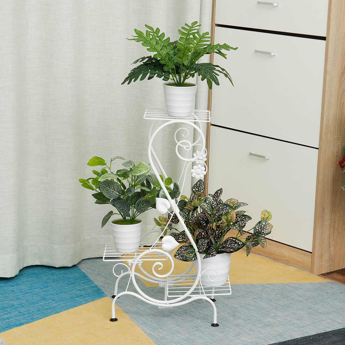 3 Tier Metal Plant Stand Flower Rack Pot Storage R... – Vicedeal