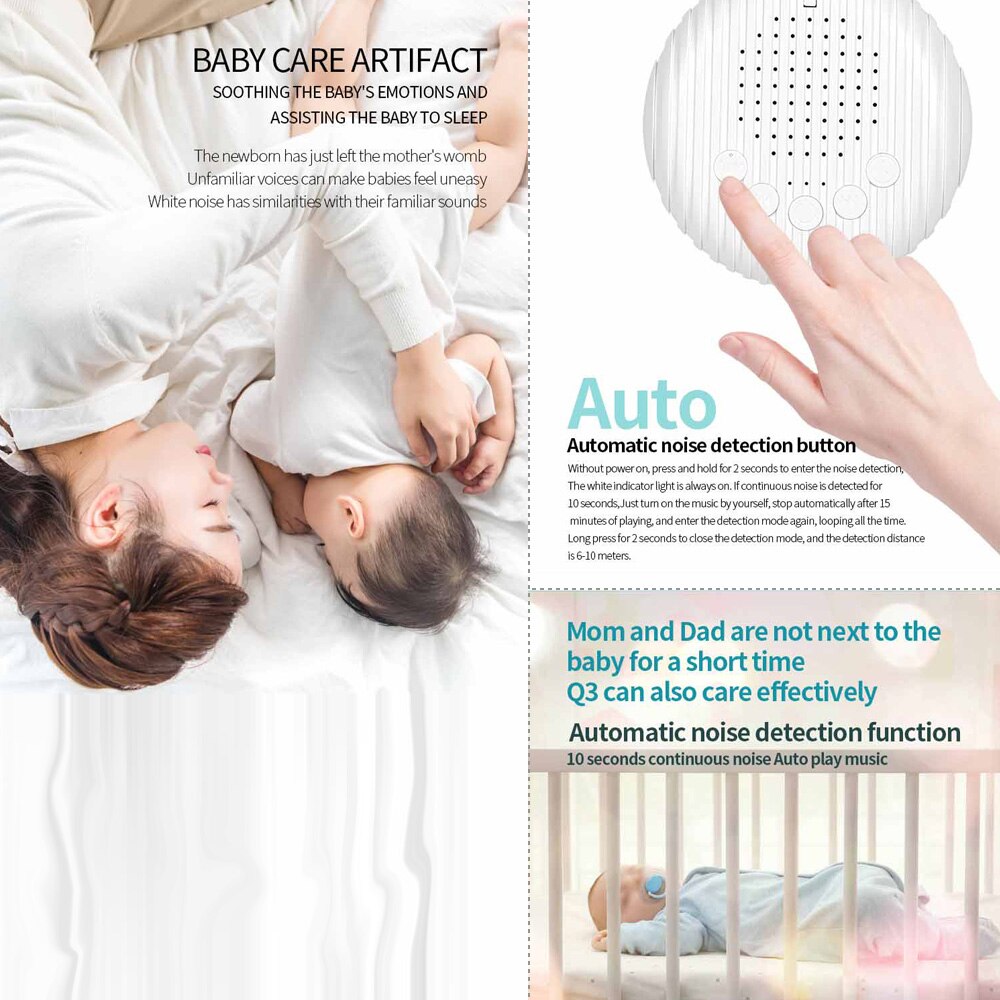 White Noise Sound Machine Portable Baby Sleep Mach... – Vicedeal