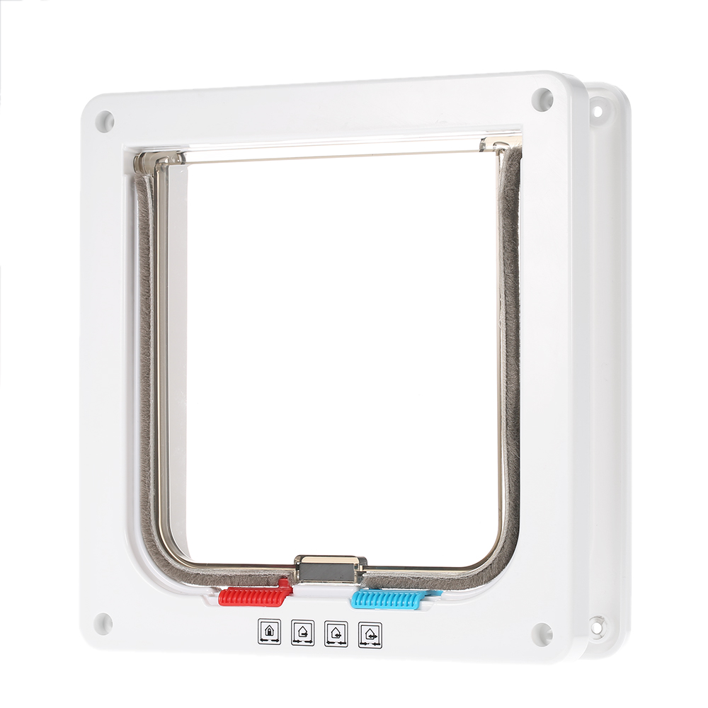 Wall Mount 4-Way Locking Pet Cat Security Flap Aut... – Vicedeal