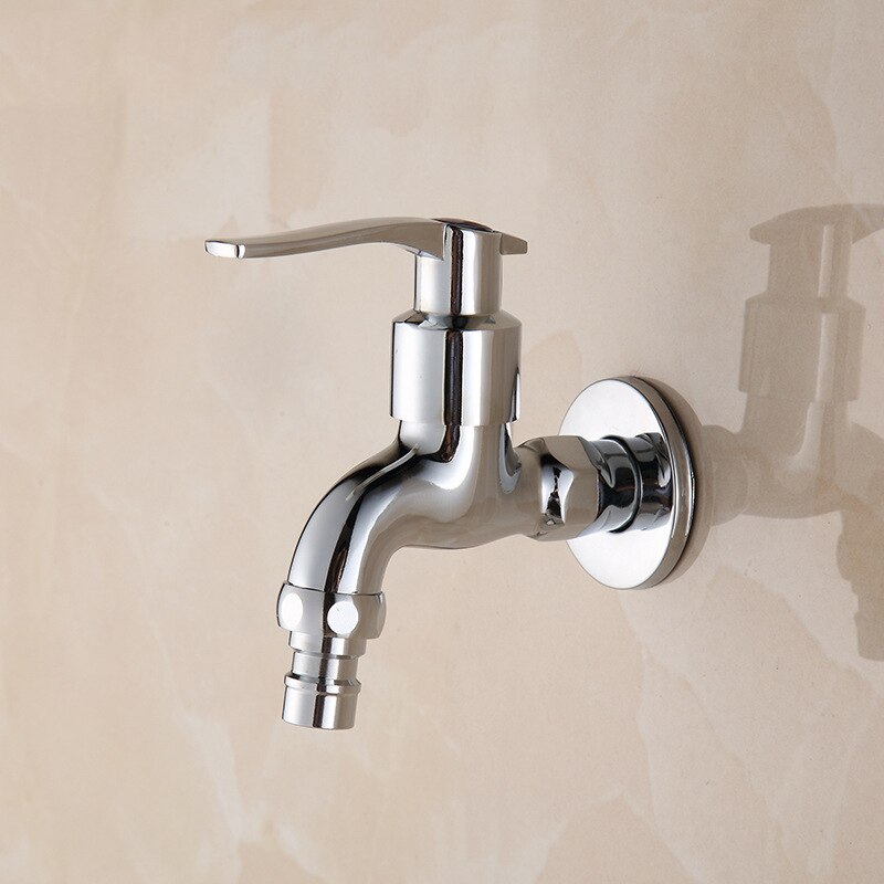 Polished Chrome Wall Mounted Garden Bibcock Tap Ba... – Grandado