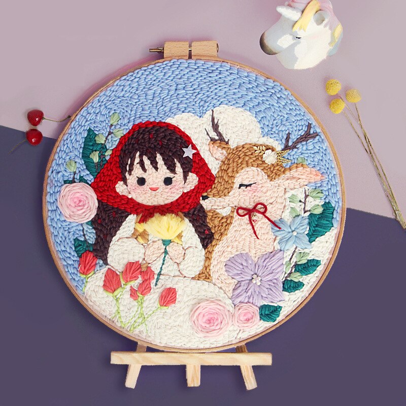 Punch Needle Cross Stitch DIY Cartoon Easy Punch N... – Grandado