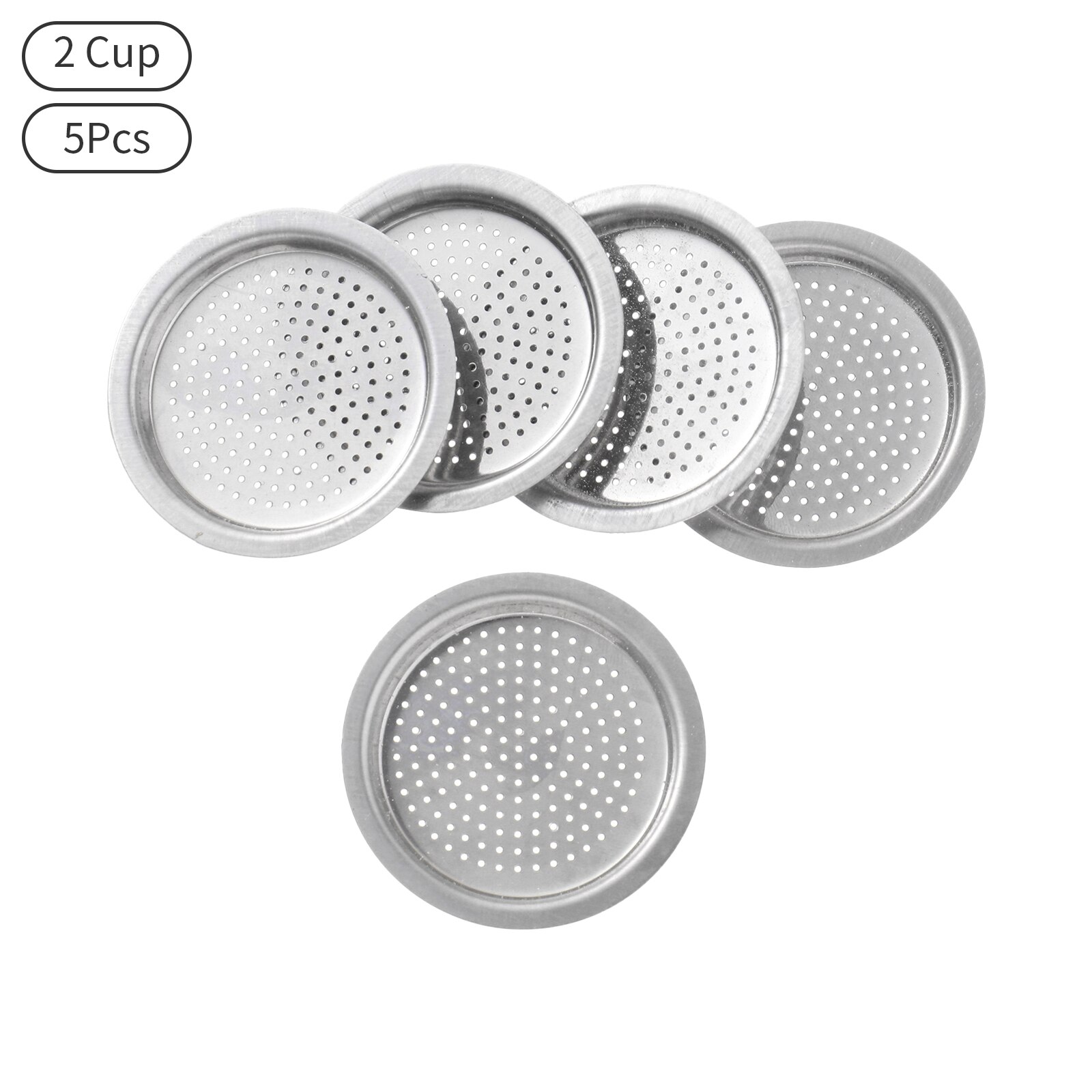 5Pcs Coffee Metal Filter Reusable Stainless Steel ... – Grandado