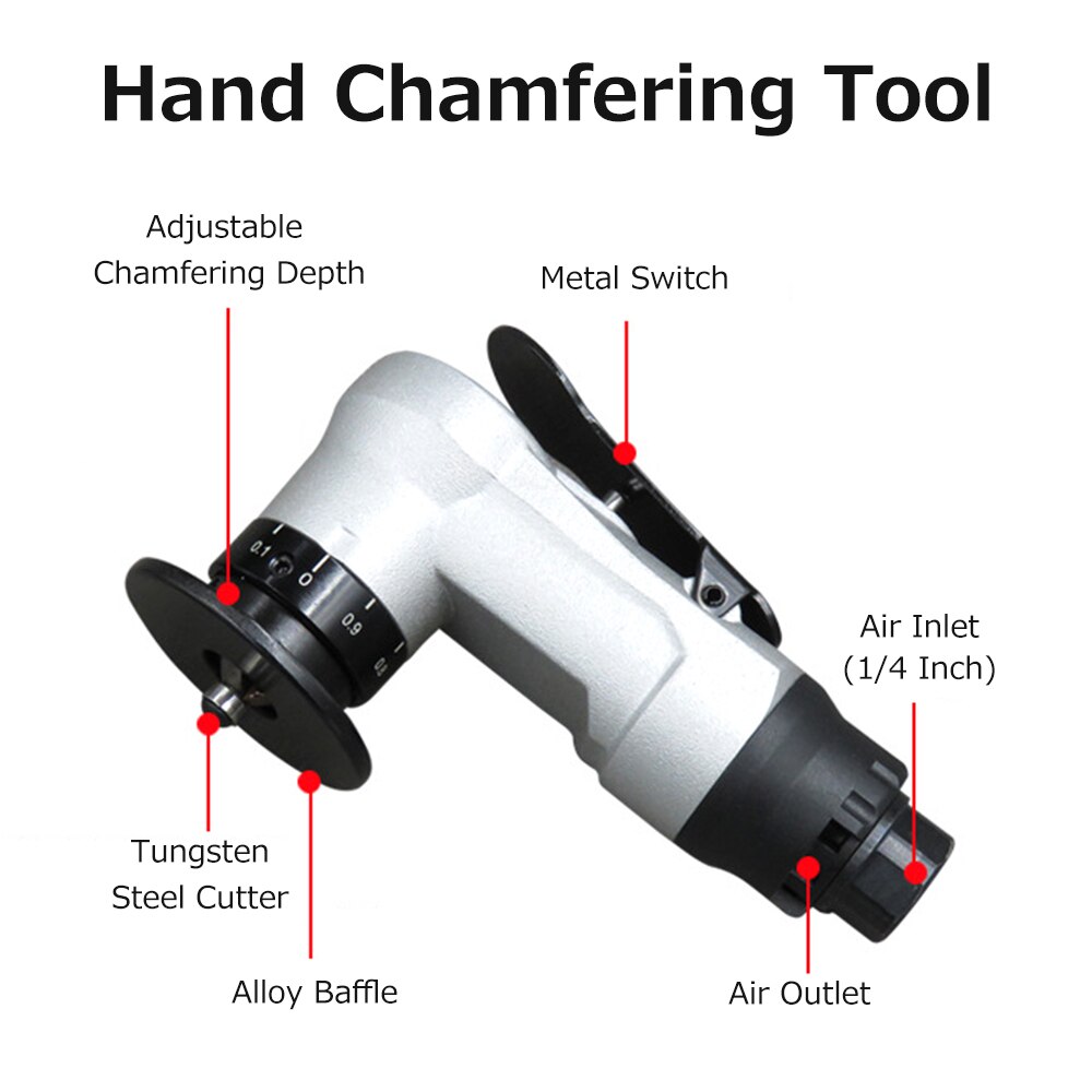 Mini Pneumatic Chamfering Machine 1/4 Inch Air Inl... – Grandado