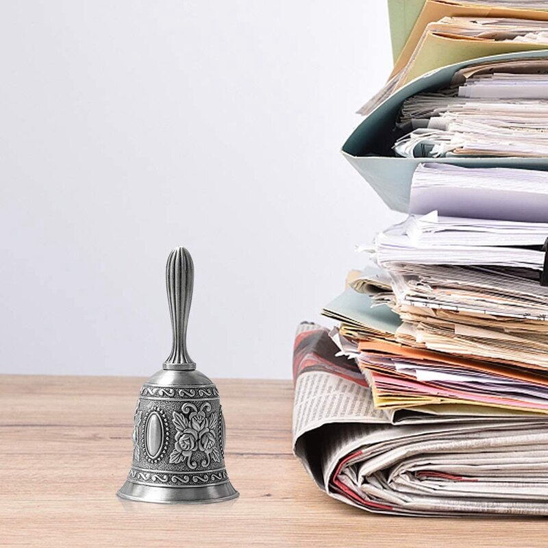 2Pcs Antique Hand Bell Call Bell Multi-Purpose Bel... – Grandado