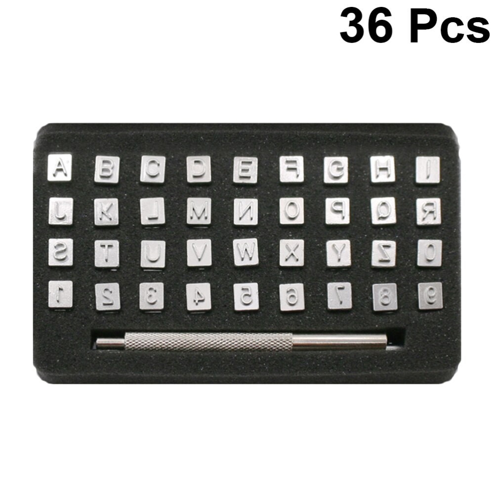 36Pcs 4mm Letters Number Steel Seal Alphanumeric N... – Grandado