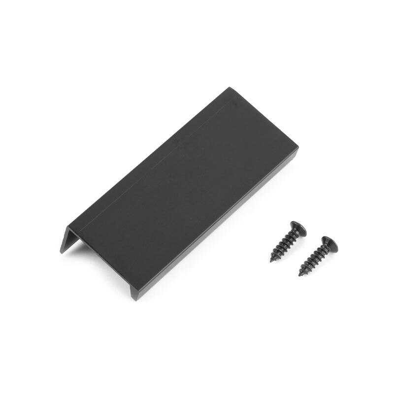 Modern Kitchen Cabinets Long Hidden Dark Handle Al... – Grandado