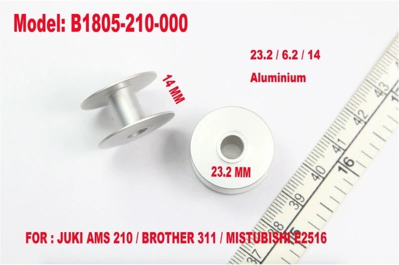 B1805-210-00 ALUMINIUM BOBBIN FOR JUKl AMS-210 BRO... – Vicedeal