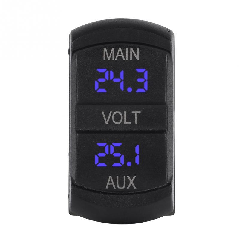 Car LED Digital Dual Voltmeter Universal DC 10V-60... – Grandado