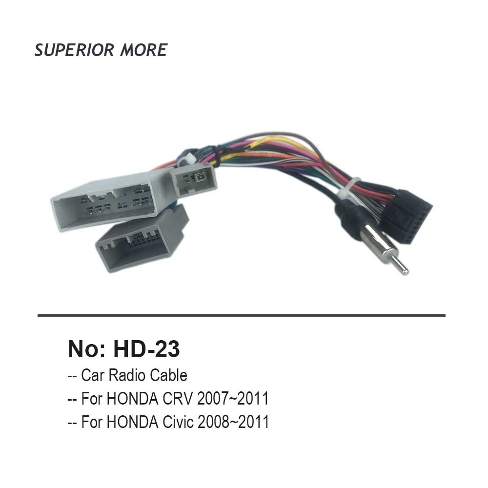 Car Radio Cable Adapter for HONDA CRV Civic 2007 W... – Grandado