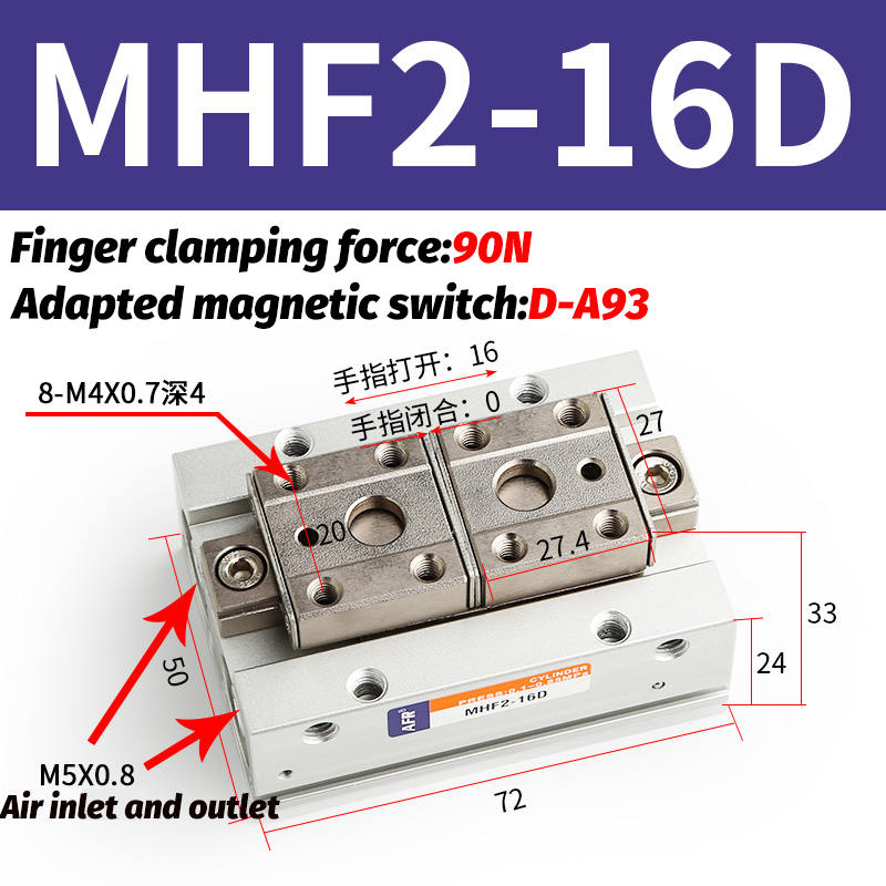 SMC Type Low Profile Air Parallel Gripper Force Pn... – Vicedeal