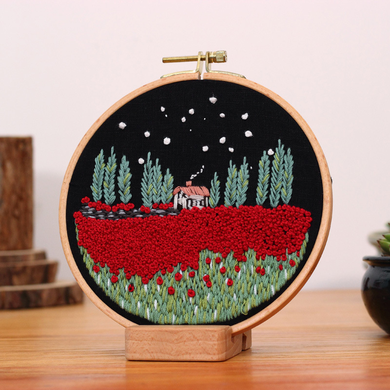 Pastoral Scenery Embroidery Kit DIY Needlework Cou... – Vicedeal