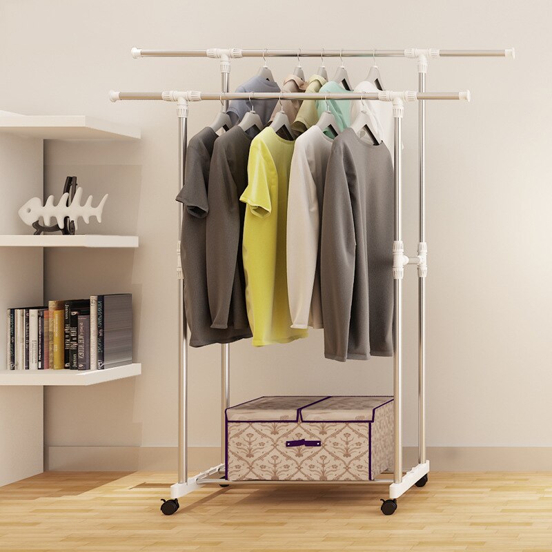 Roestvrij stalen rekken balkon verstelbare dubbele... – Vicedeal