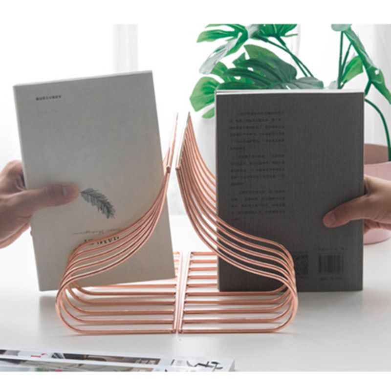 10 gitter fil opbevaring hylde bogholder bogstøtte... – Vicedeal