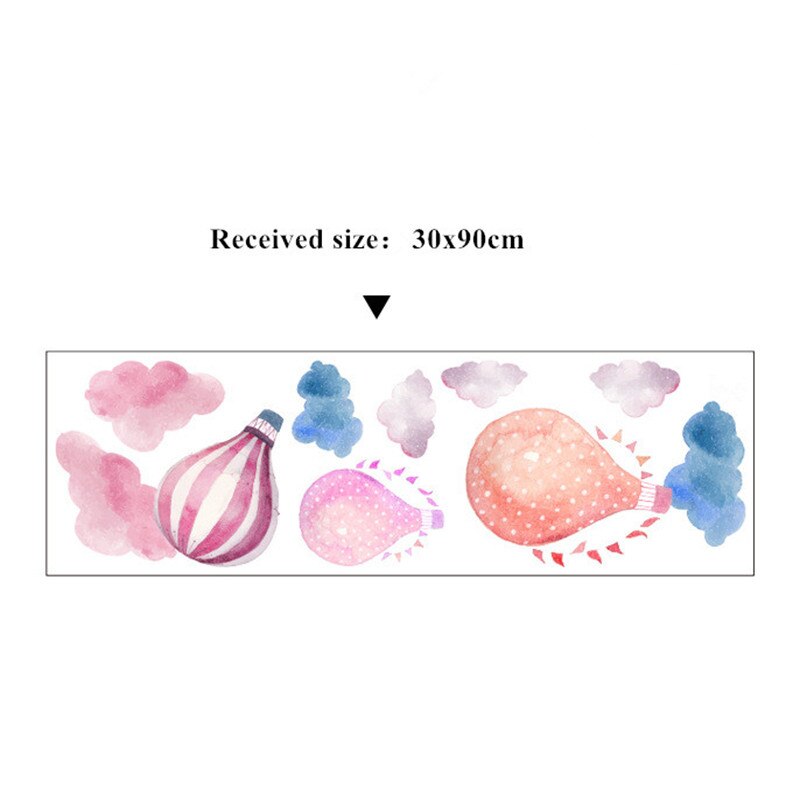 Cartoon Watercolor Balloon Wall Sticker For Kids R... – Vicedeal