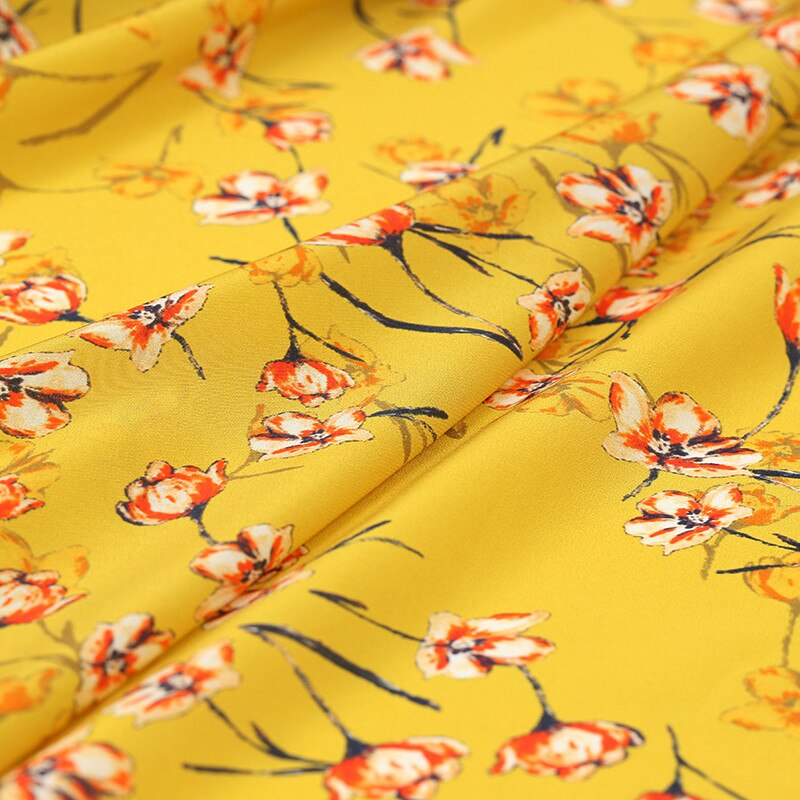 114 cm breed natuurlijke zijde stof meter 14 mm dr... – Grandado