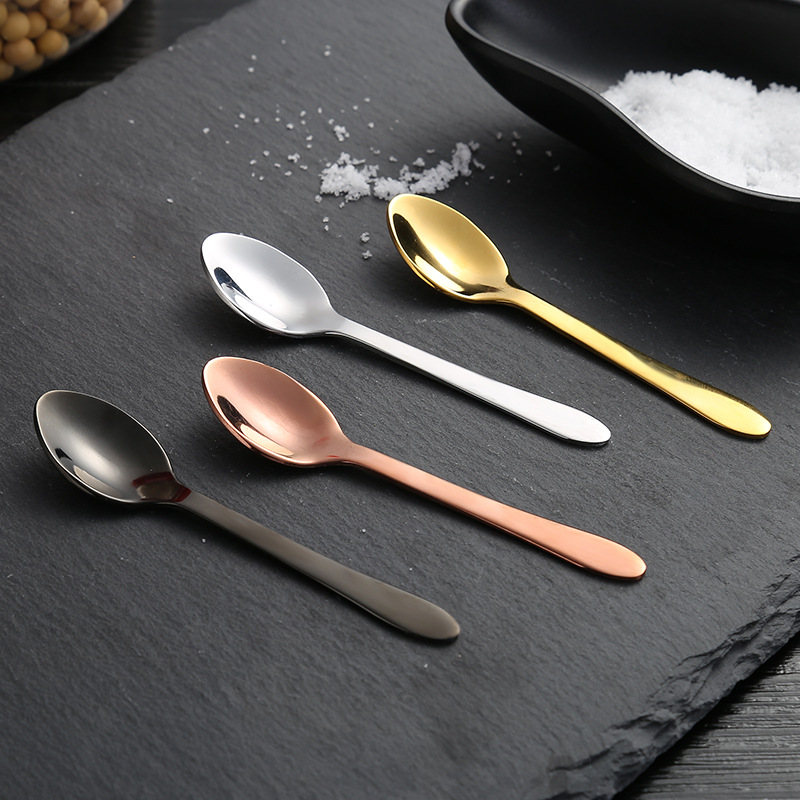1 st Titanium Plating Rvs Koffie Lepel Kruiden Lep... – Grandado