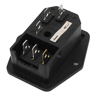 AC 250V 10A 3P Red LED Rocker Switch Fuse Holder I... – Grandado