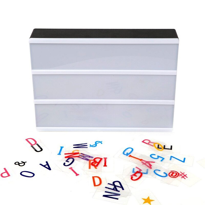 A4 LED Cinematic Light Box with Colorful Letters a... – Grandado