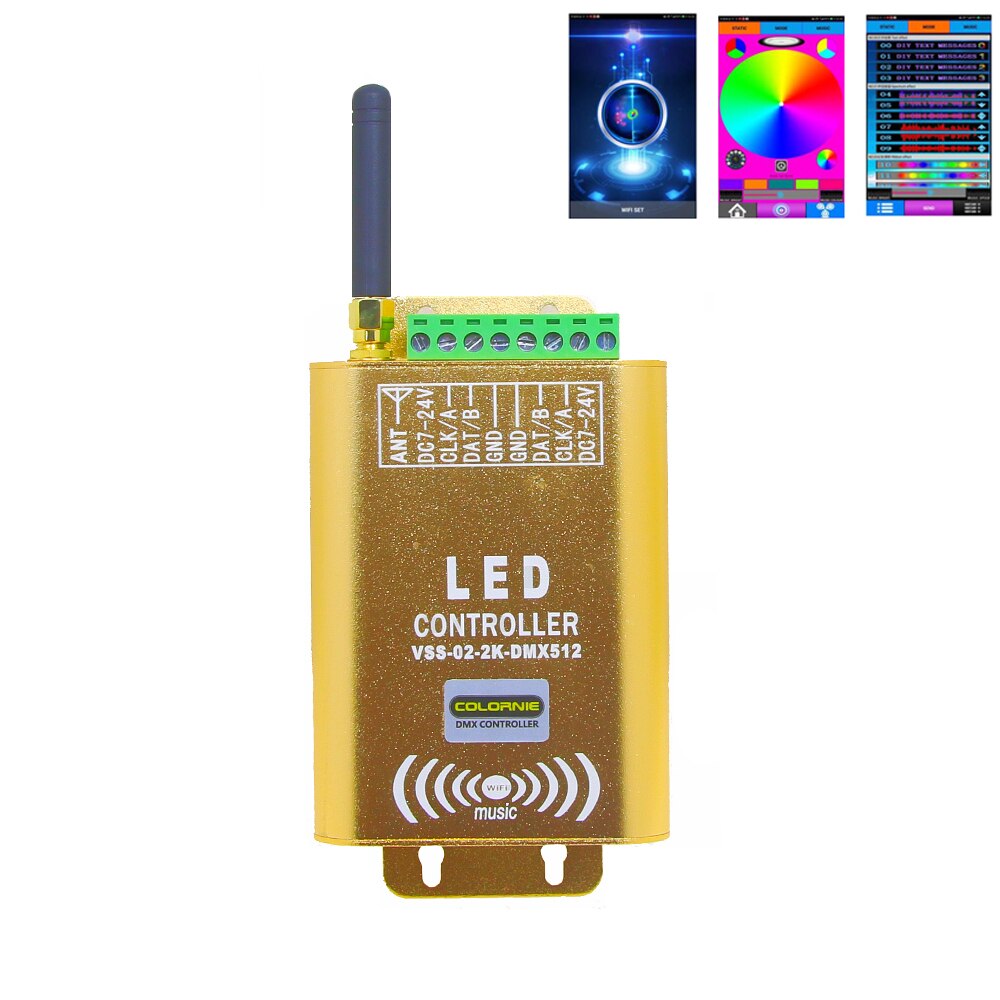Spi Controller 2048 Pixel Wifi Verbinding Led Muzi... – Vicedeal
