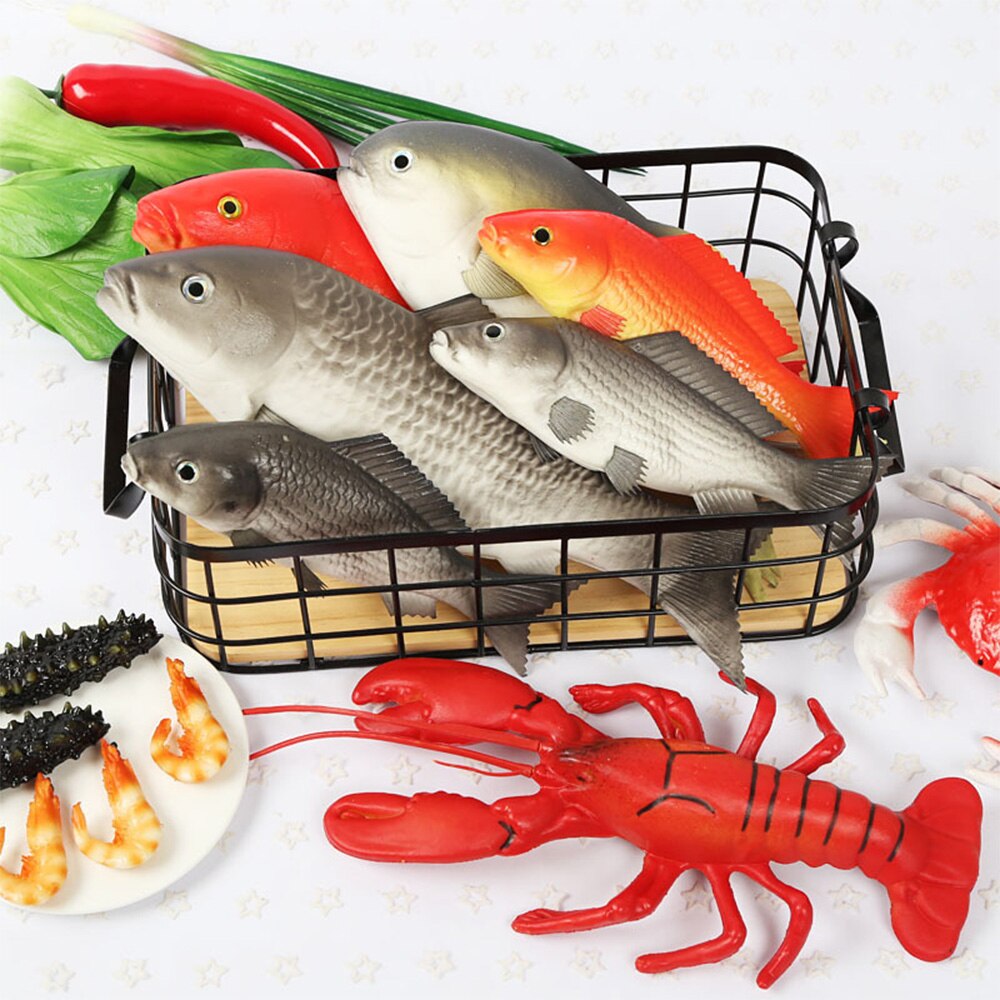 Kids Simulation Cat Toys Crab Fish Lobstercarp Sea... – Vicedeal
