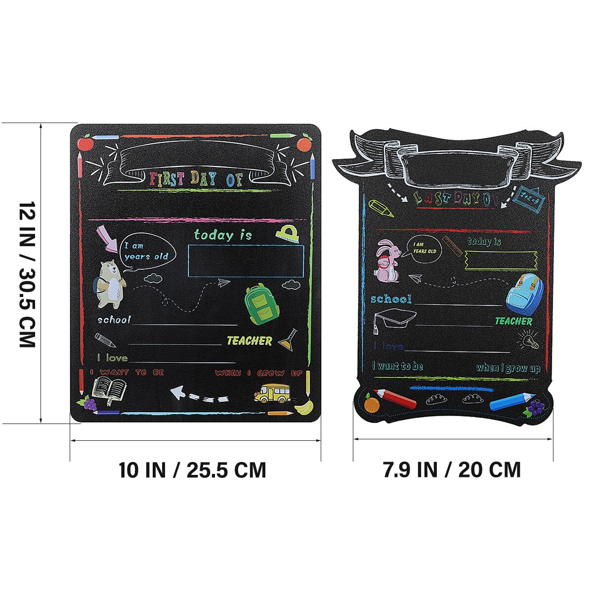 2pcs Thickened Wooden Safe Back to School Last Day... – Grandado