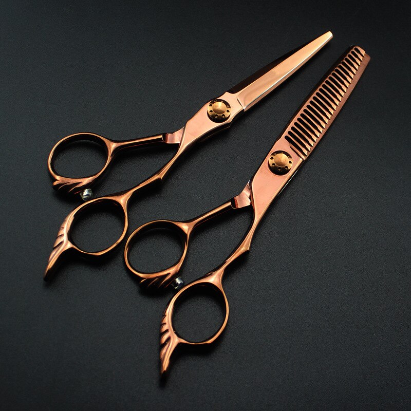 japan 440c 6 '' Bronze cut hair scissors c... – Grandado