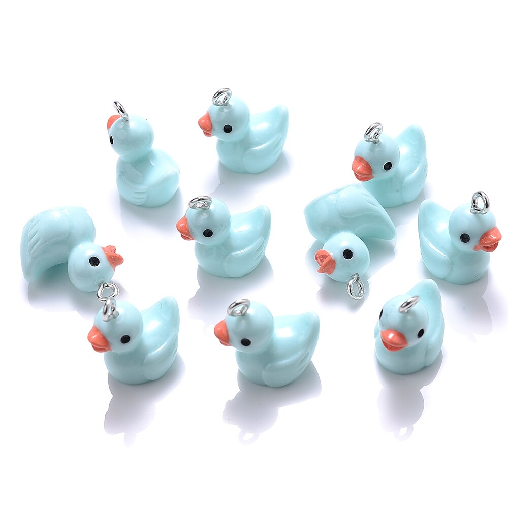 10Pcs 17x21mm Duck Resin Charms Cute Animal Mixed ... – Grandado