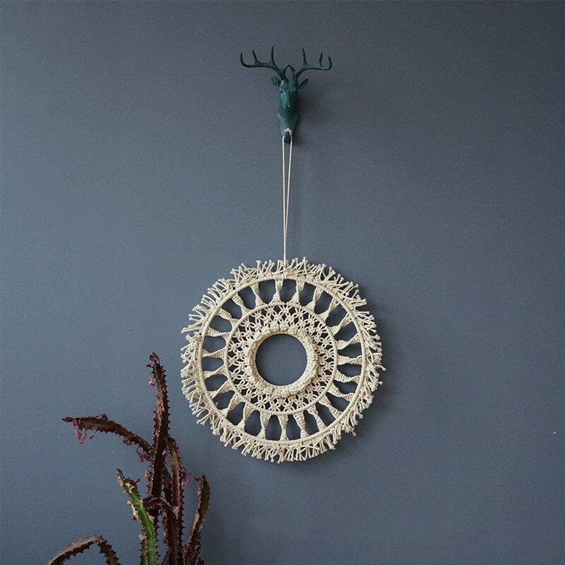 Macrame Ronde/Cirkel Mandala In Katoen Tapijt Muur... – Vicedeal