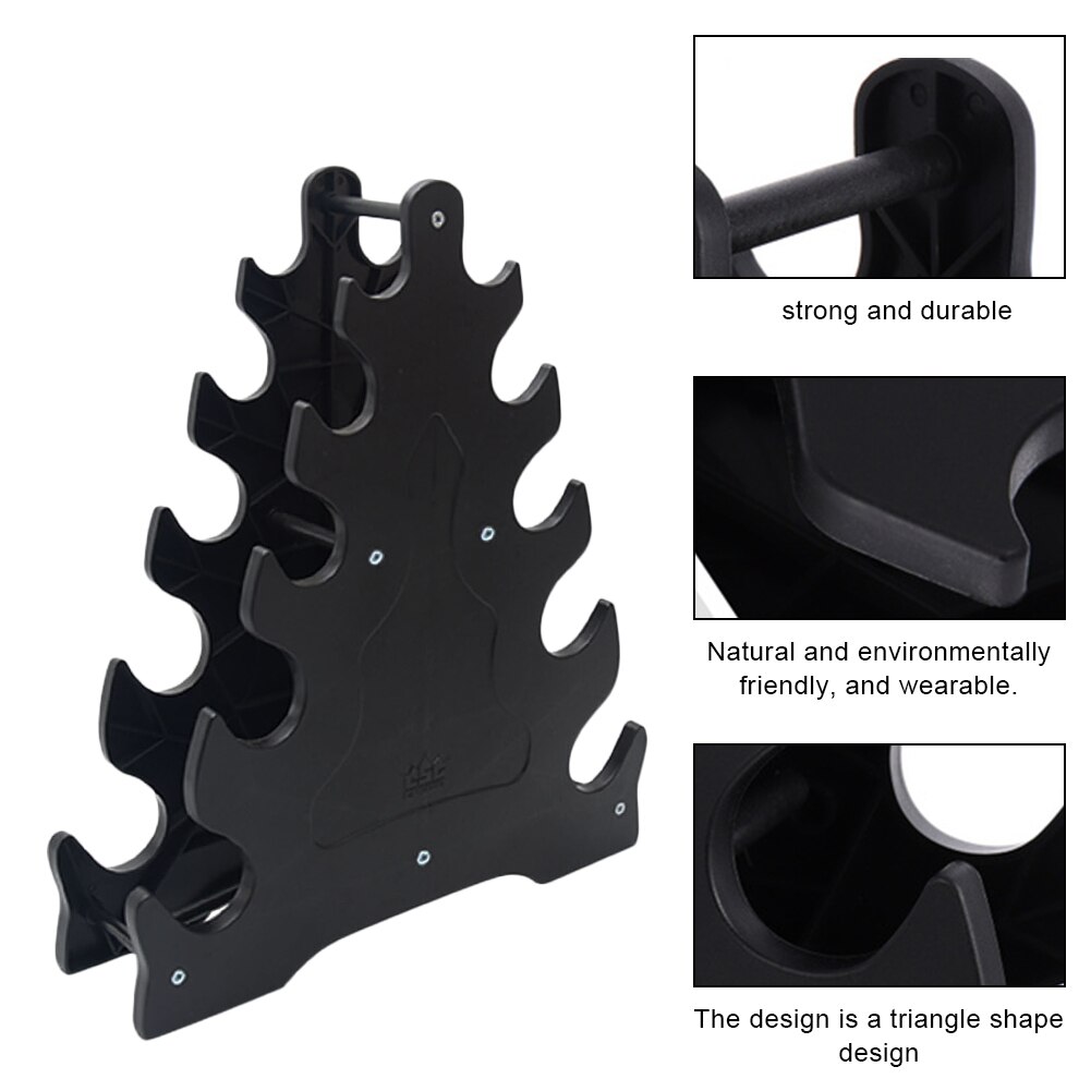 5-Tier Dumbbell Rack Holds 25kg Triangle Tree Shap... – Grandado