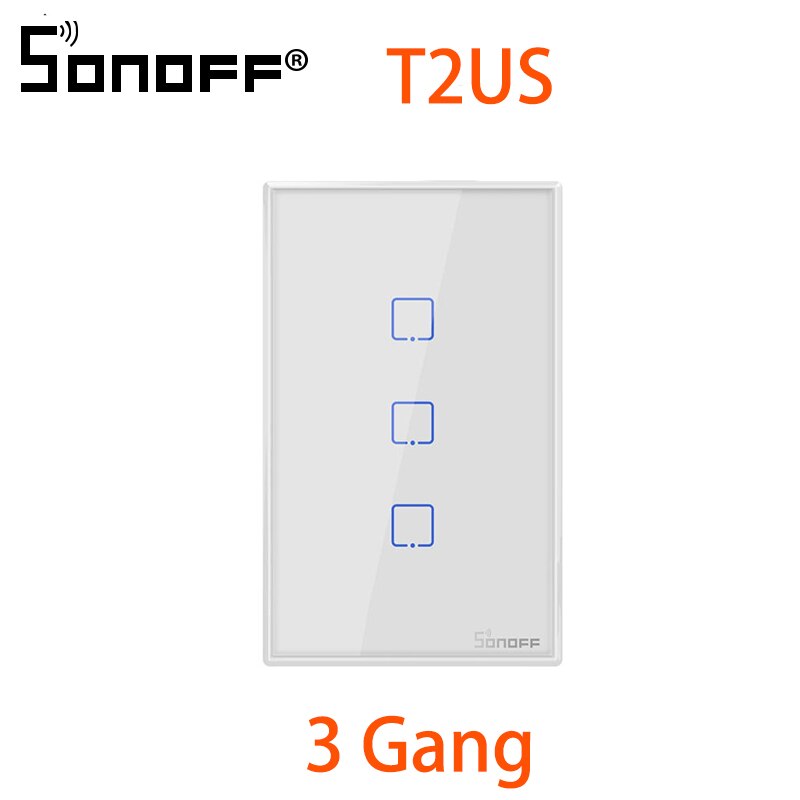 SONOFF T2 Smart Panel WiFi Smart Switches with 3 G... – Vicedeal