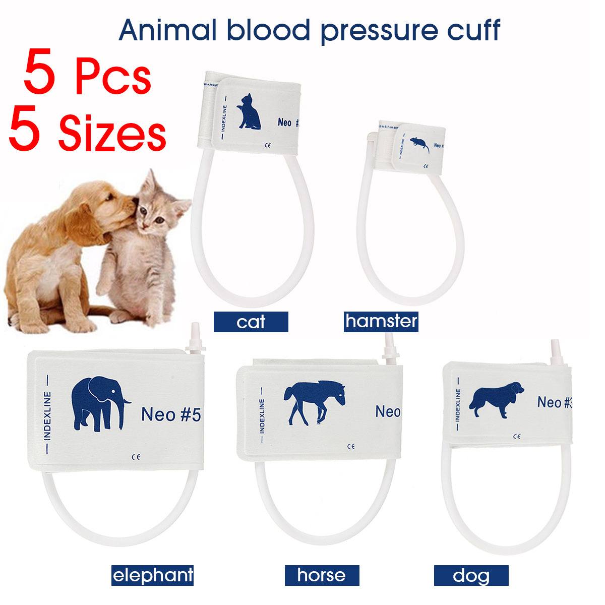 5 Sizes Lot Veterinary Blood Pressure Cuff Of Patient Monitor Animals