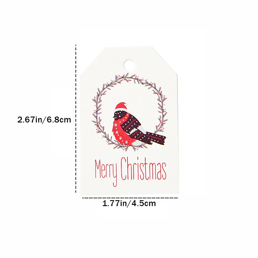 100 Pcs/set Christmas Themed Paper Tag DIY Craft P... – Grandado