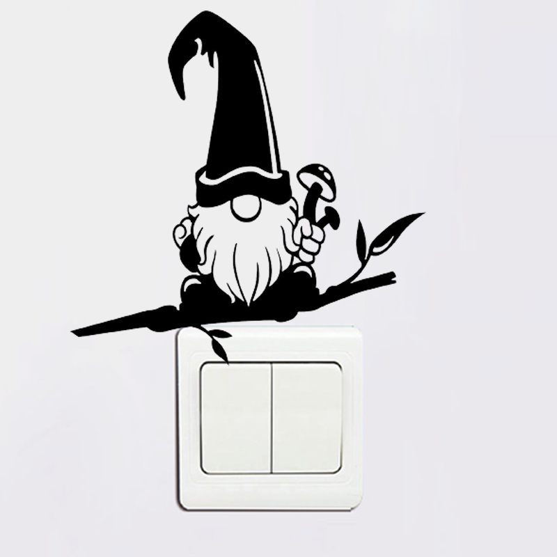 Santa Met Paddestoelen Muursticker Mooie Sprookje ... – Grandado