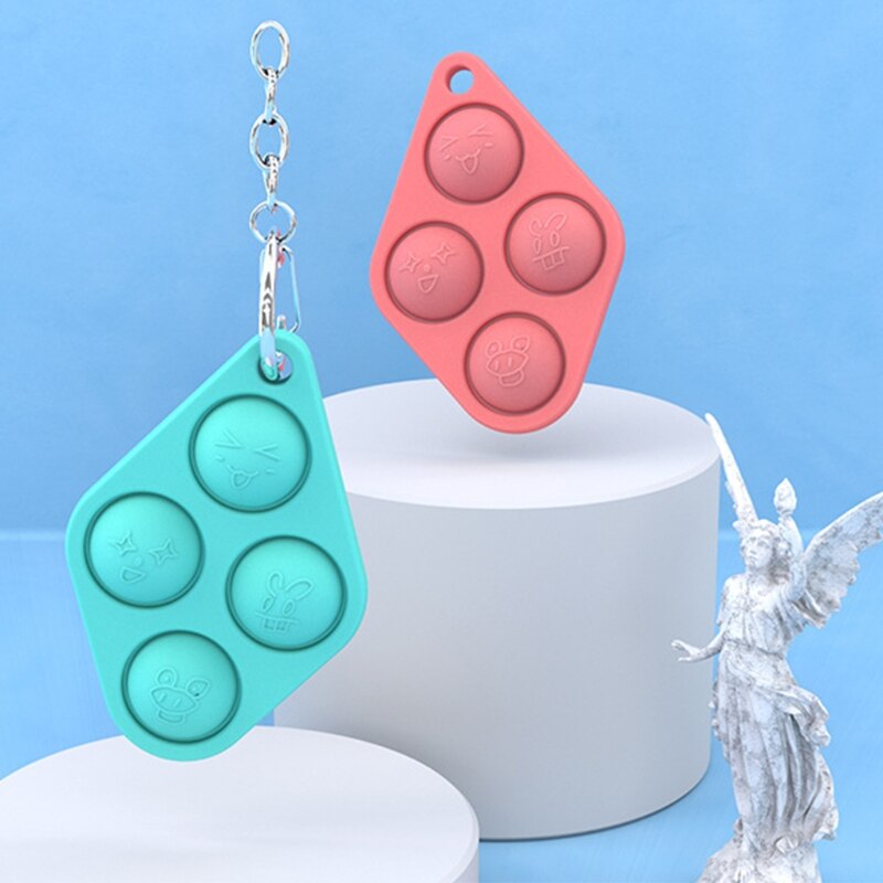 Fidget Toys Pop It Mini silicone small keychain, d... – Vicedeal