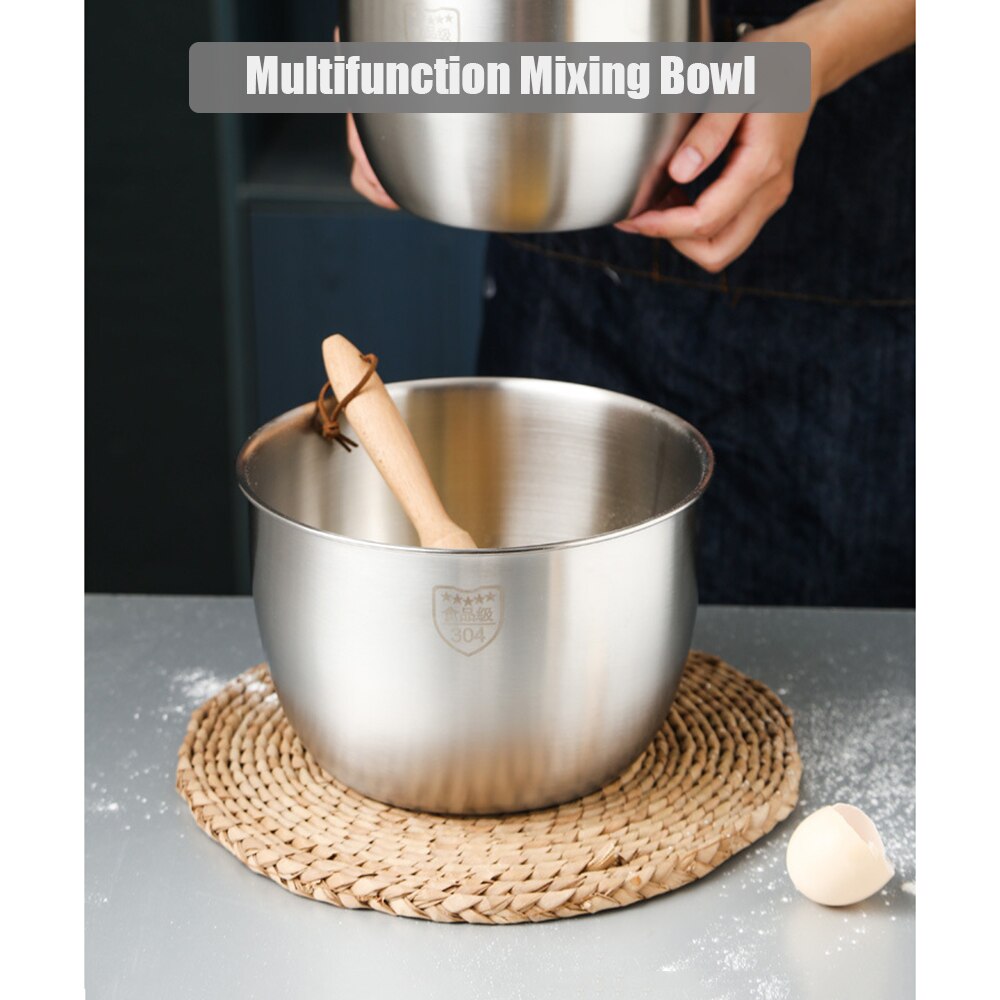 Stainless Steel Mixing Bowl Home Kitchen Egg Mixer... – Vicedeal