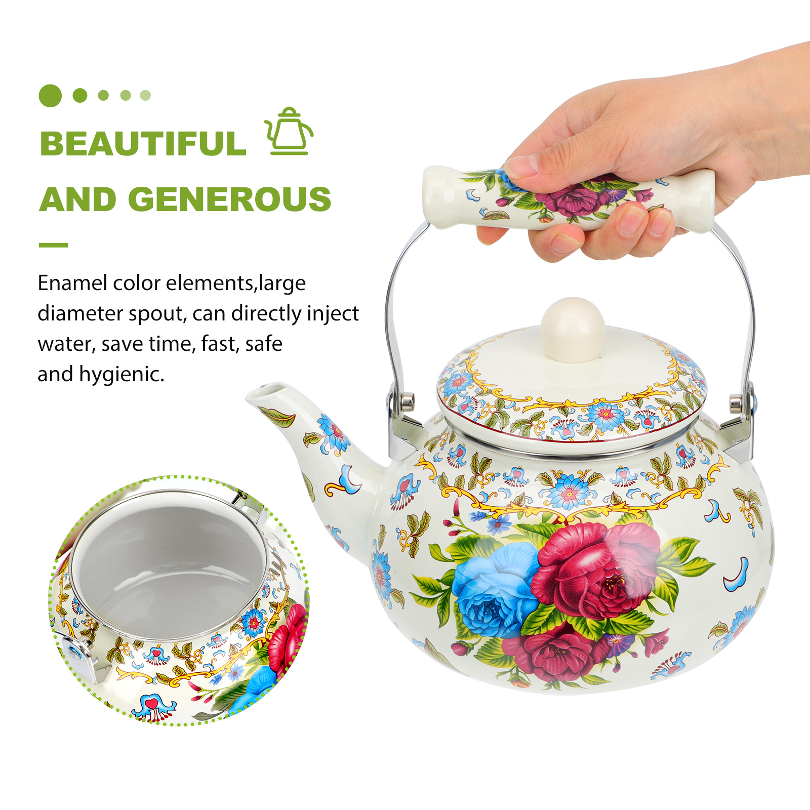 Enamel Teapot Durable Water Boiling Kettle Practic... – Grandado