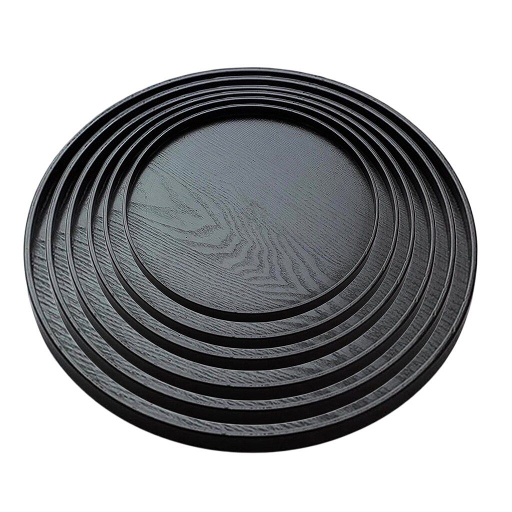 Restaurant Wooden Round Serving Tray Food Tea Snac... – Vicedeal
