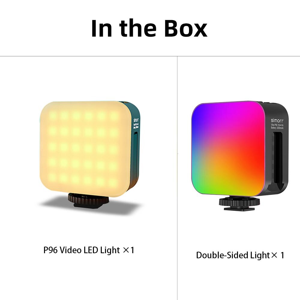 SmallRig Vibe P96L RGB Video Light Tripod kit Edit... – Grandado