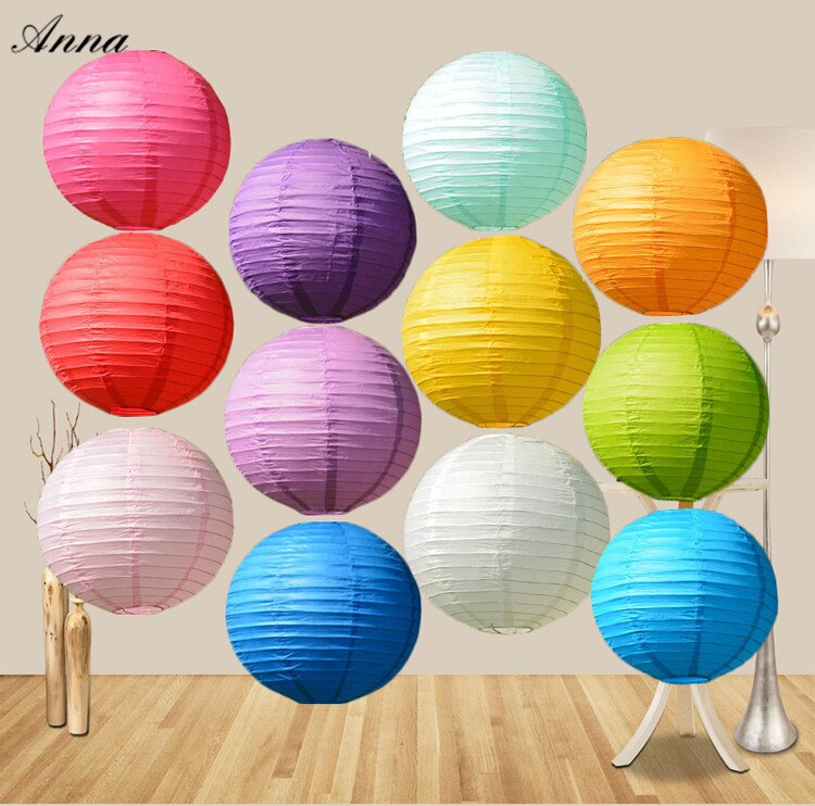 12 inch Round Chinese Paper Lantern Birthday Weddi... – Grandado