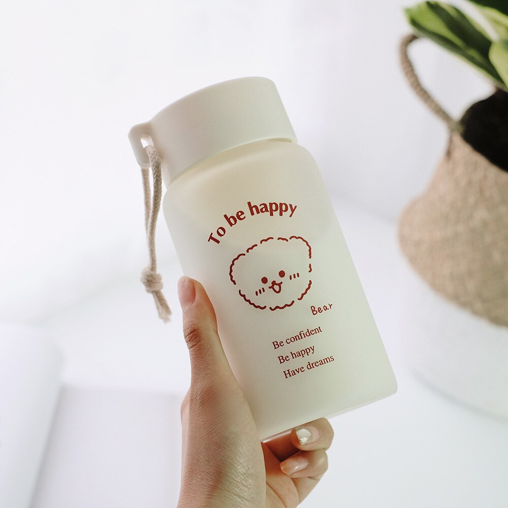 Vaso de agua coreano esmerilado red ins wind glass... – Grandado