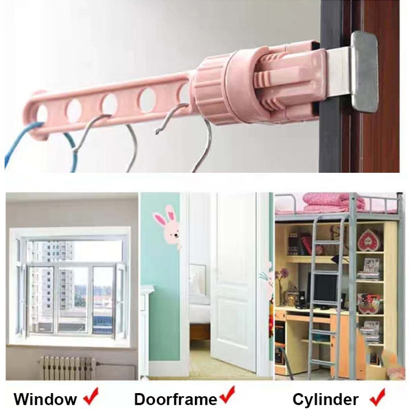 Portable Clothes Rack Foldable Retractable Clothes... – Vicedeal