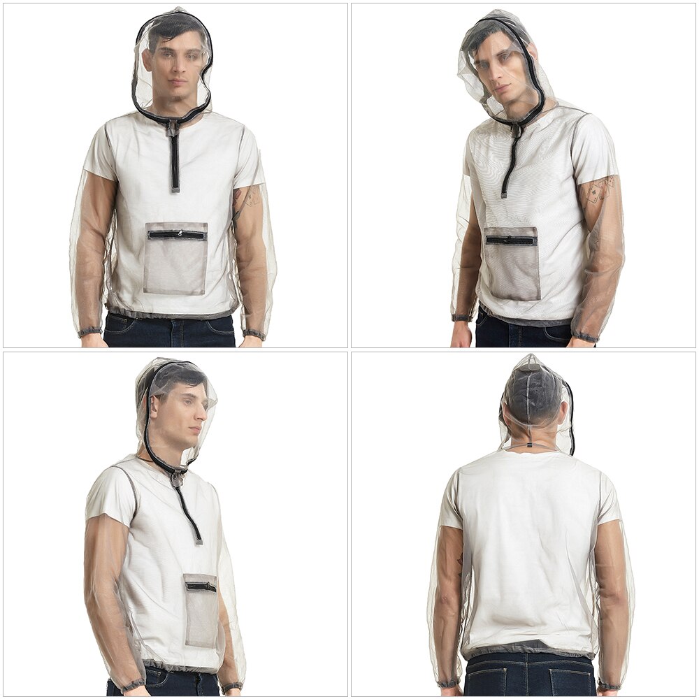 Outdoor Ultralight Mesh Hooded Bug Jacket Anti-mos... – Vicedeal