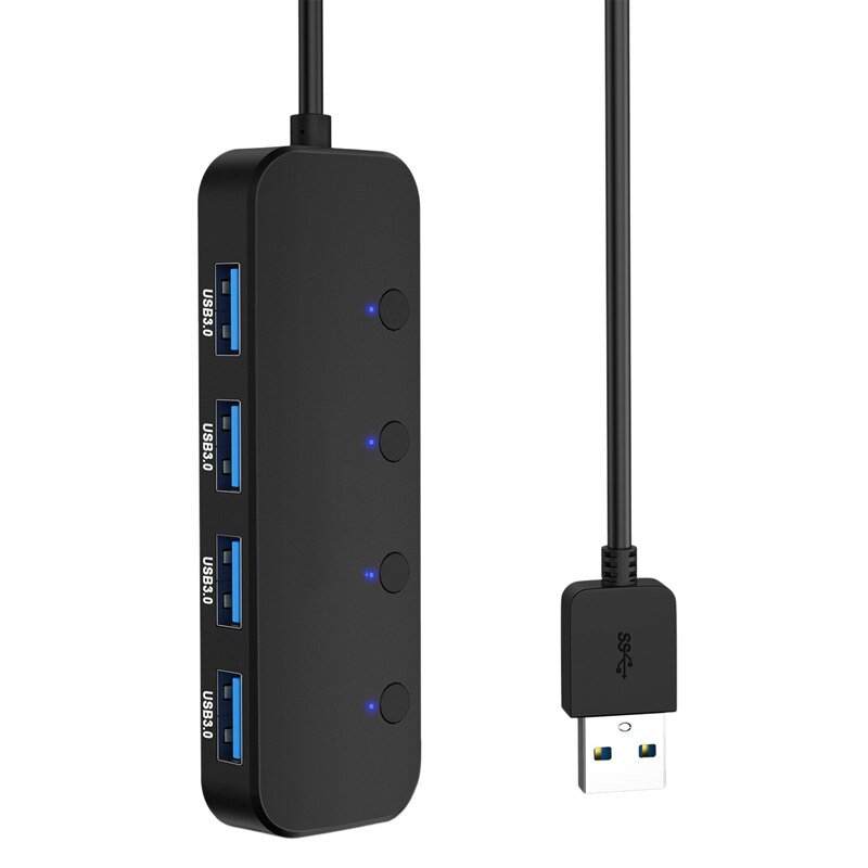 USB Hub 4 Ports USB 3.0 5Gbps Hub Splitter One To ... – Vicedeal