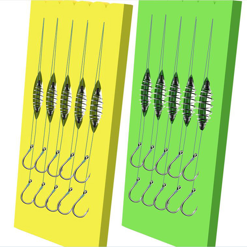5 Pairs Double Hook Fishing PE Line Rigs Swivel ca... – Vicedeal