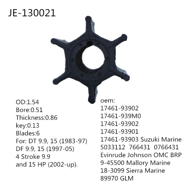 Jetunit Outboard Impeller Boat Engine Impeller for... – Grandado