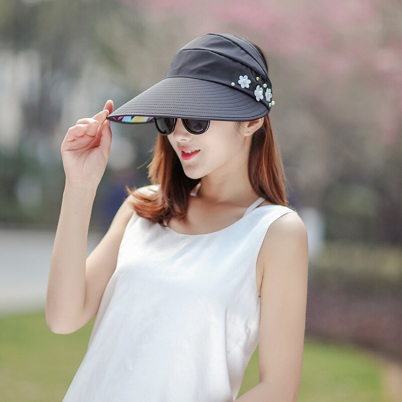 Gorra de sol plegable para mujer, nueva protección... – Grandado