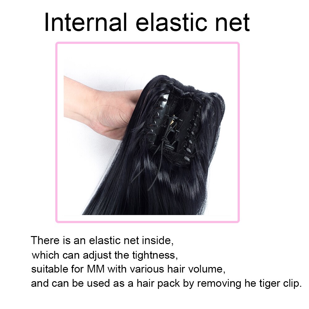 22inch Claw Clip On Ponytail Hair Extension Synthe... – Grandado