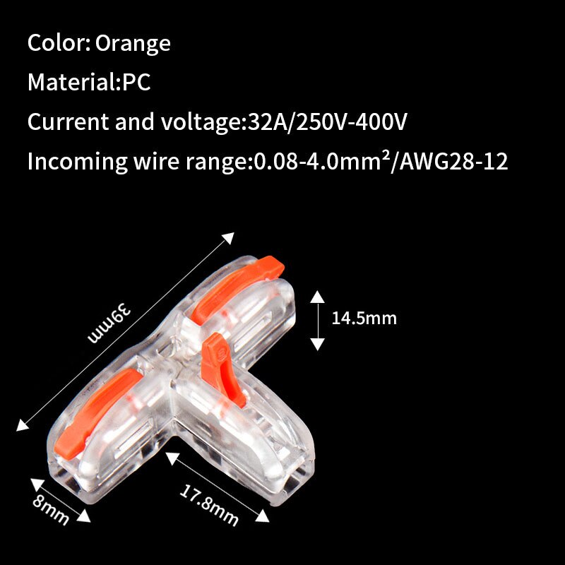 Mini Fast Wire Cable T-TYPE Connectors Universal C... – Grandado