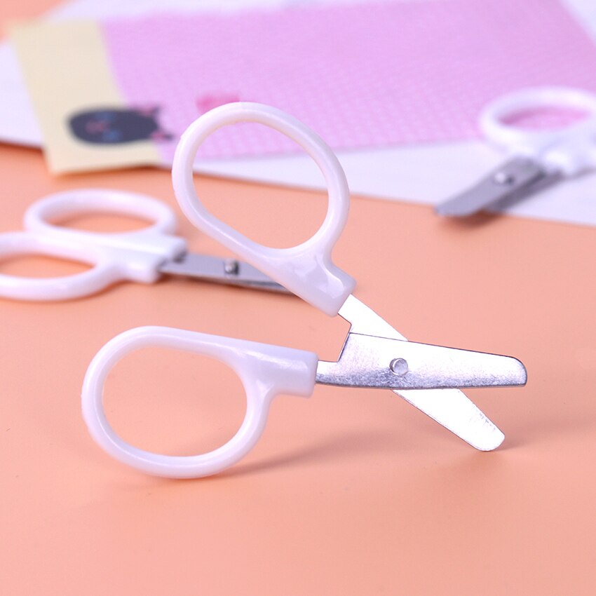 Mini Safety Round Head Plastic Scissors Student Ki... – Grandado