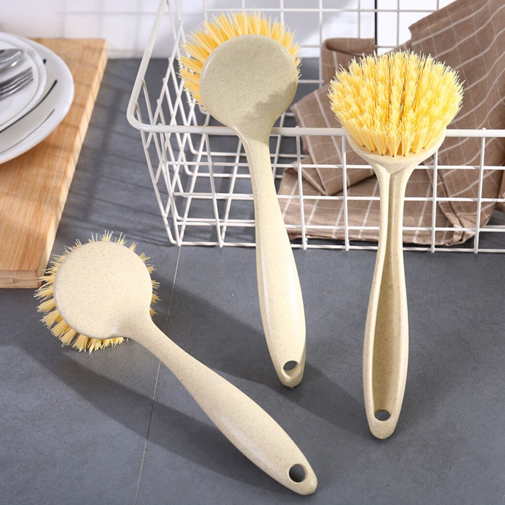 Kitchen Plastic Hand-held Wooden Dish Brush Cleani... – Vicedeal